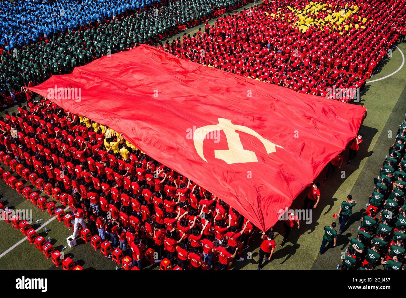 Communist party flag hi-res stock photography and images - Alamy
