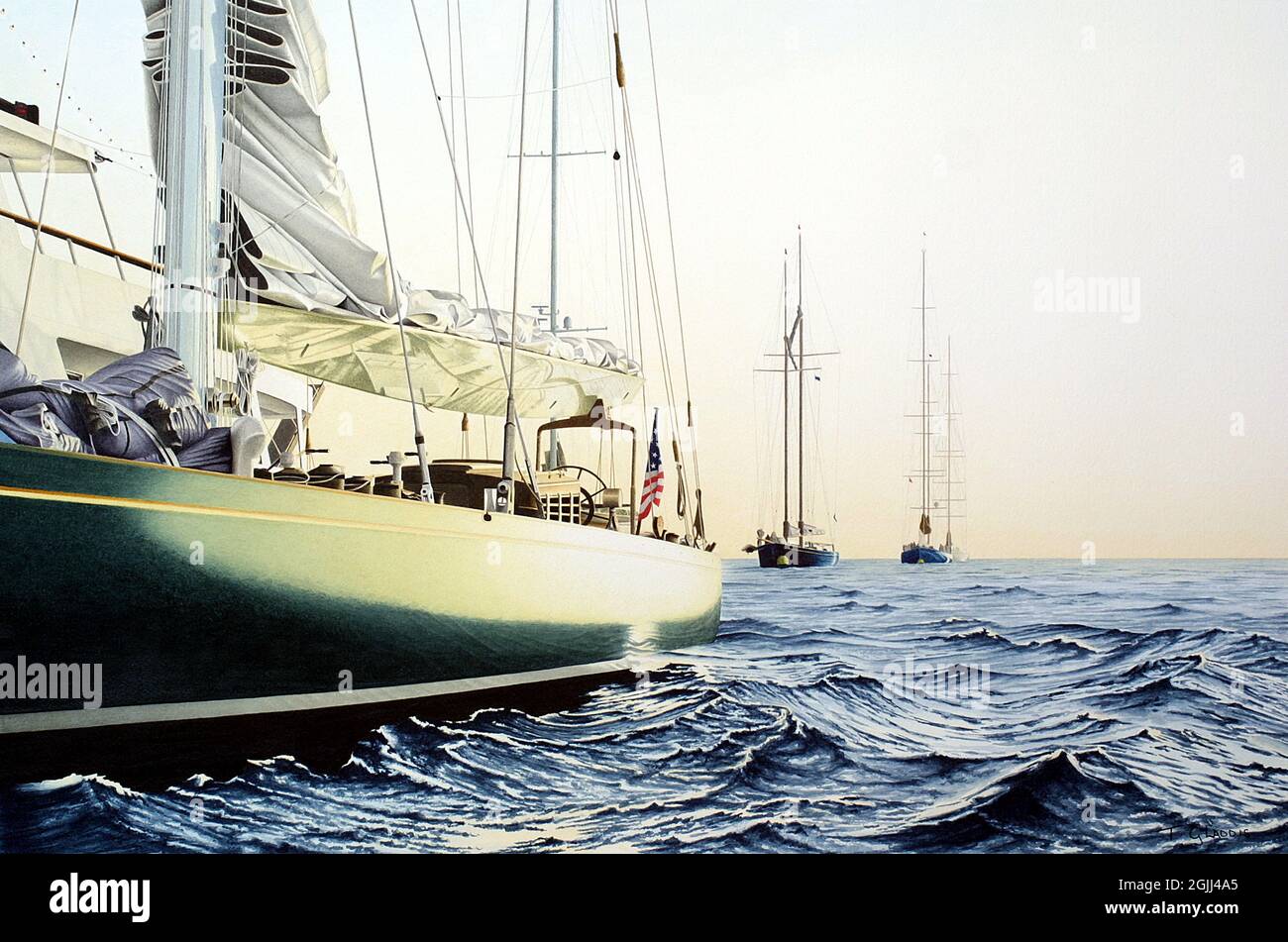 Shamrock V, America's Cup Jubilee 2001 Stock Photo - Alamy