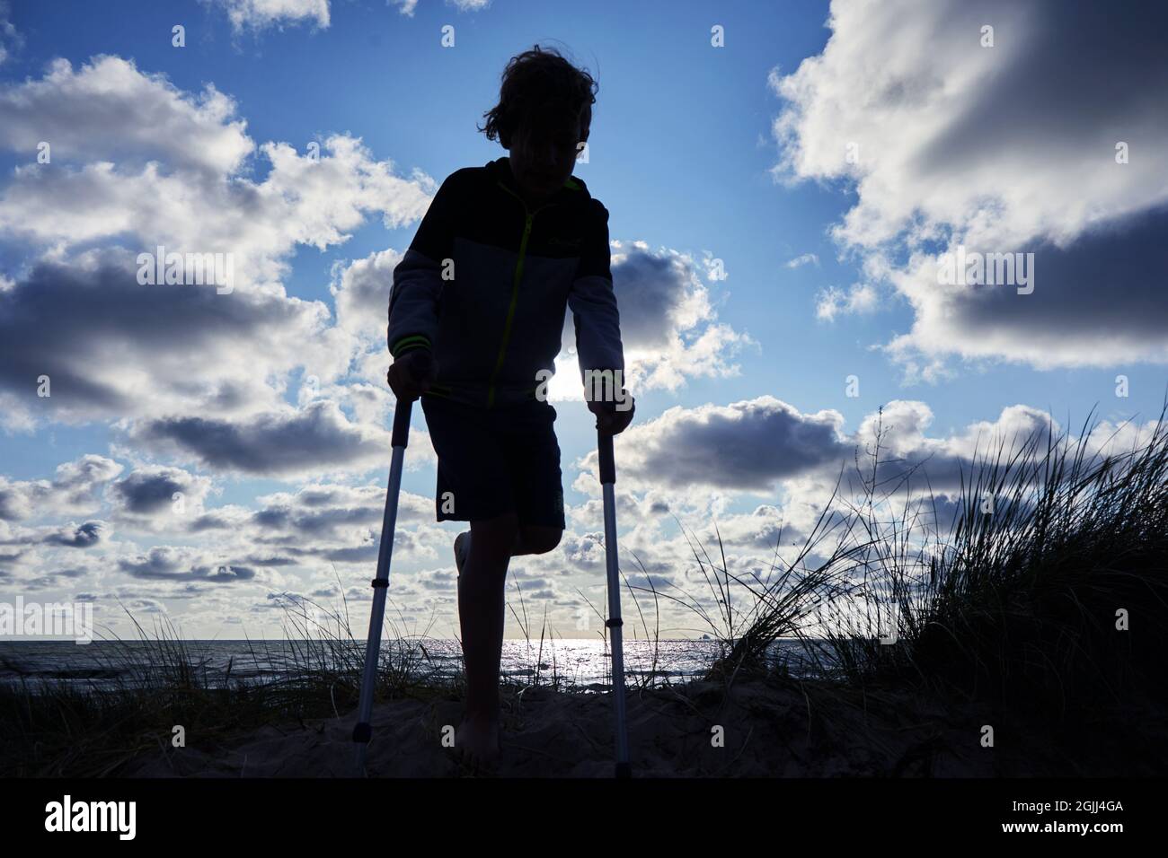 Crutches On Beach High Resolution Stock Photography and Images - Alamy