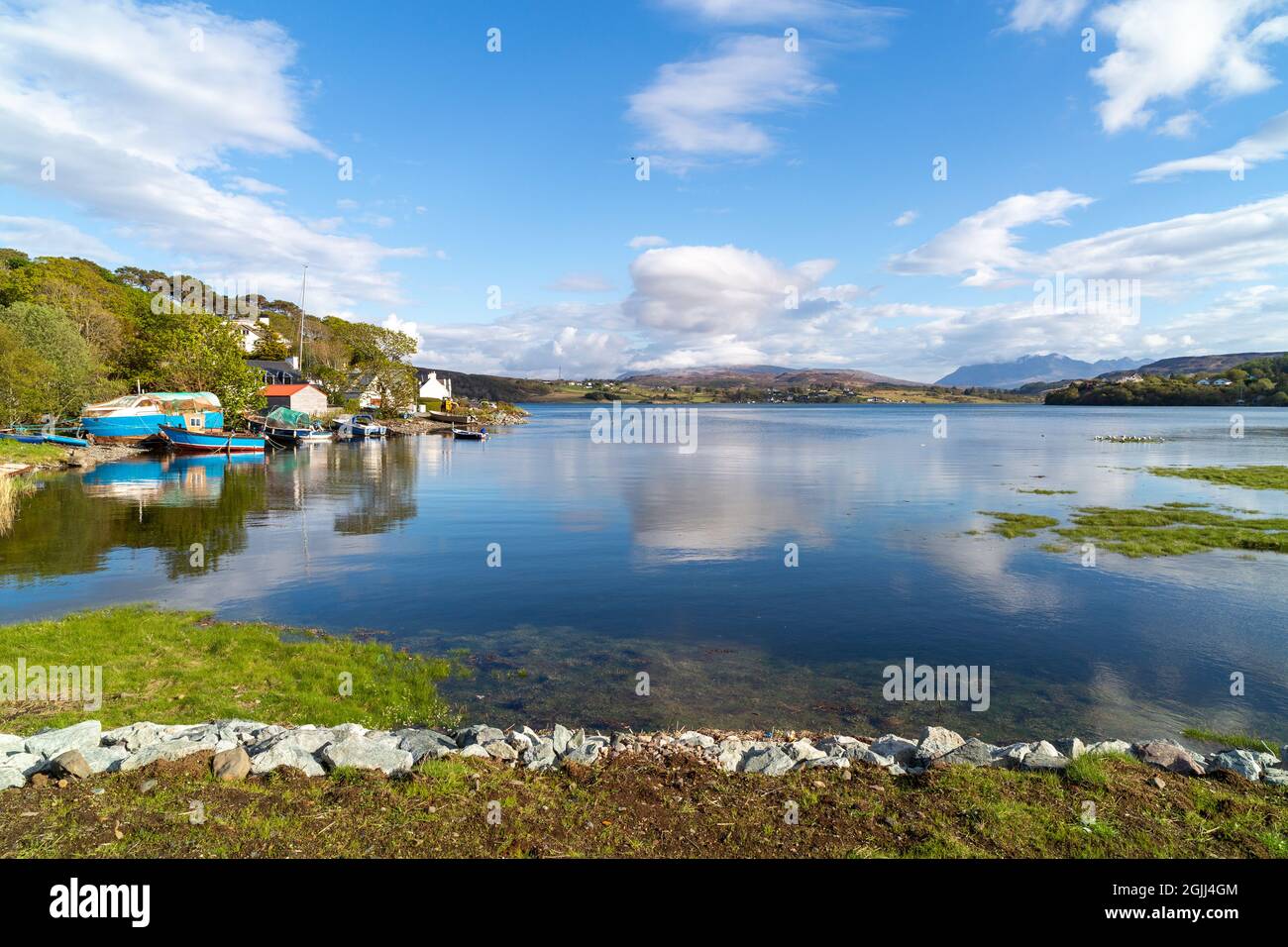 Portree Harbour, Isle of Skye, Scotland UK Stock Photo - Alamy