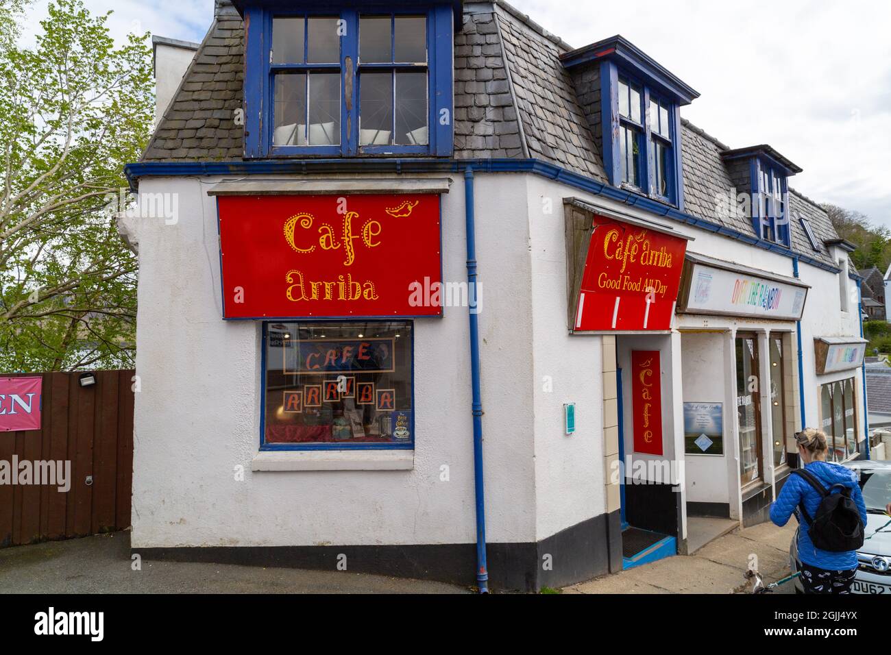 Cafe Arriba, Portree Stock Photo - Alamy