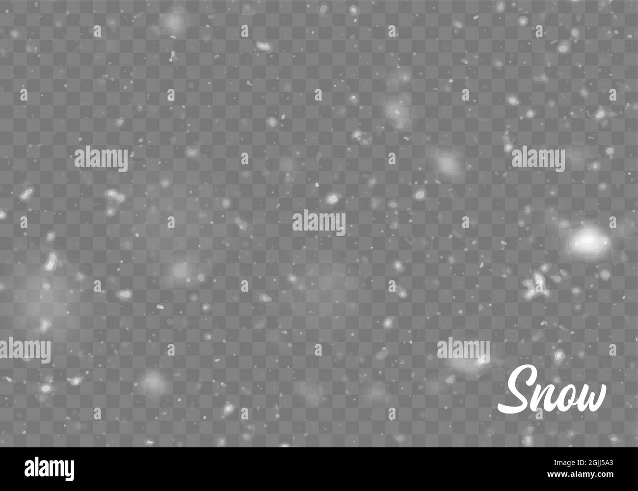 Vector snowfall isolated. Winter background. Snow overlay illustration ...