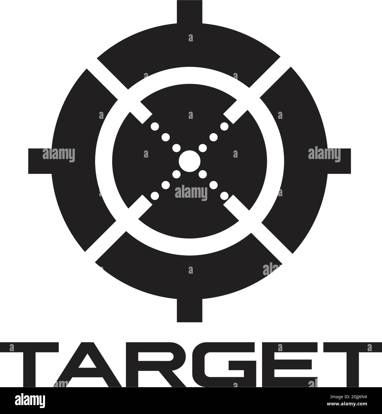Target icon logo design vector illustration template Stock Vector Image ...