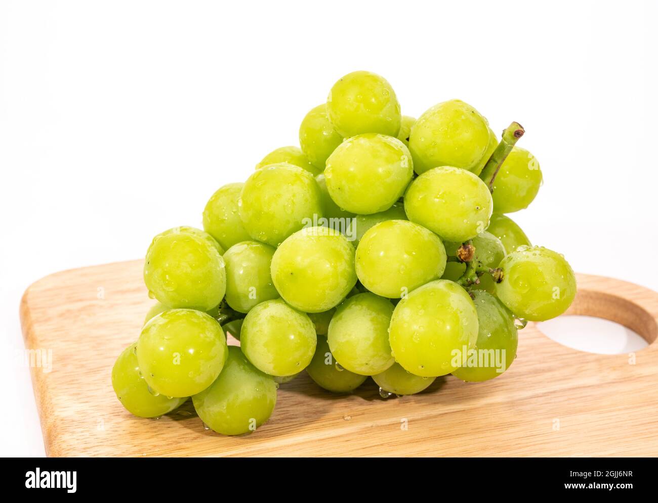 Shine Muscat Grape isolated on white background Stock Photo - Alamy