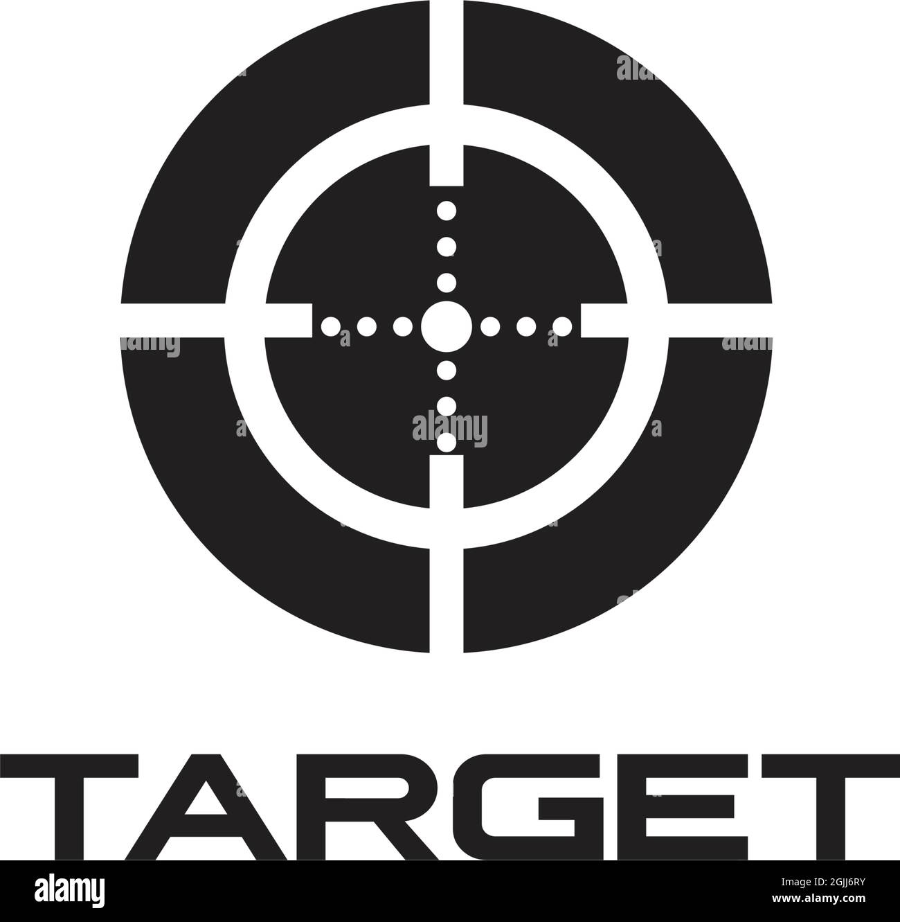 Target icon logo design vector illustration template Stock Vector Image ...