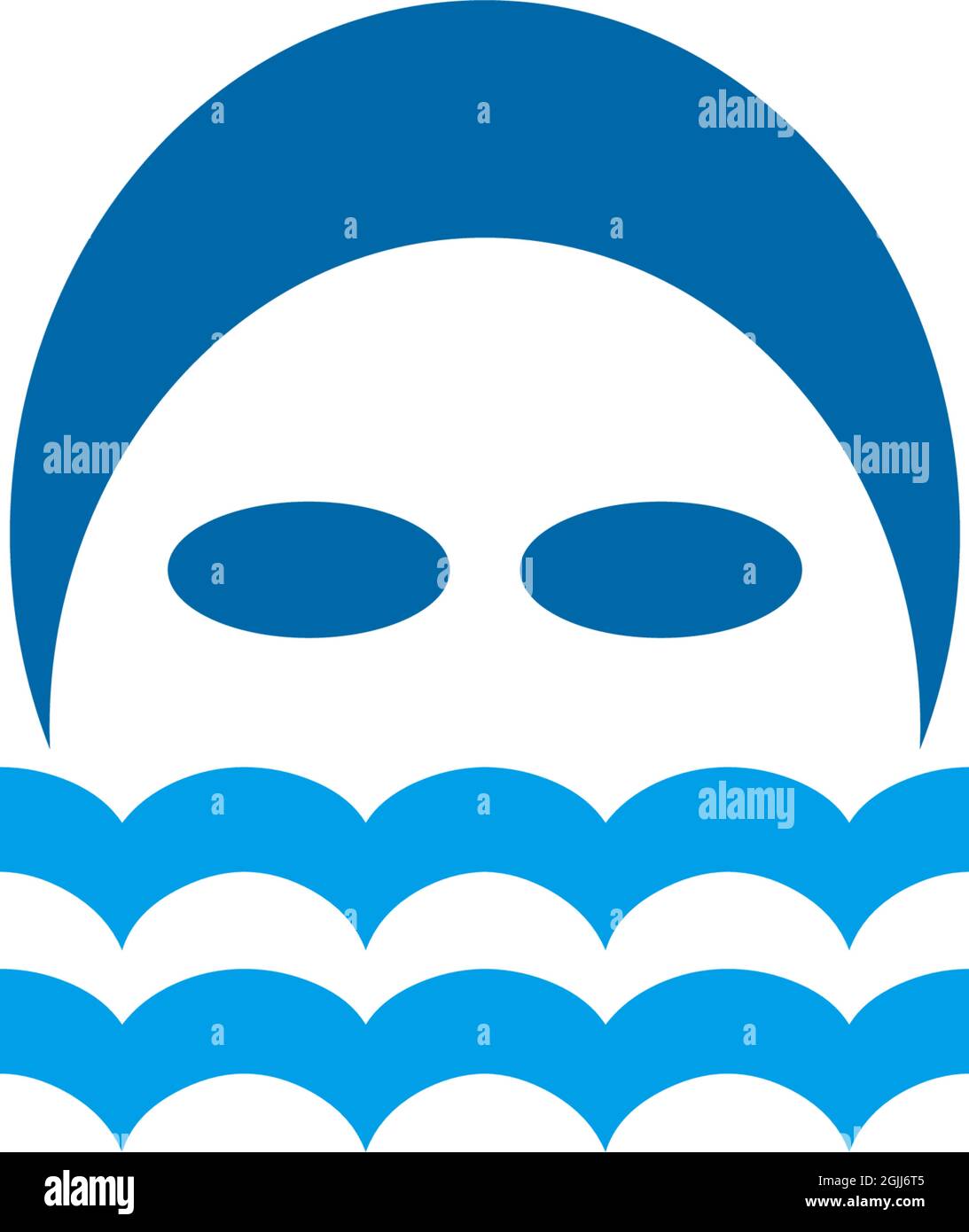 Swimming club logo design vector illustration template Stock Vector ...