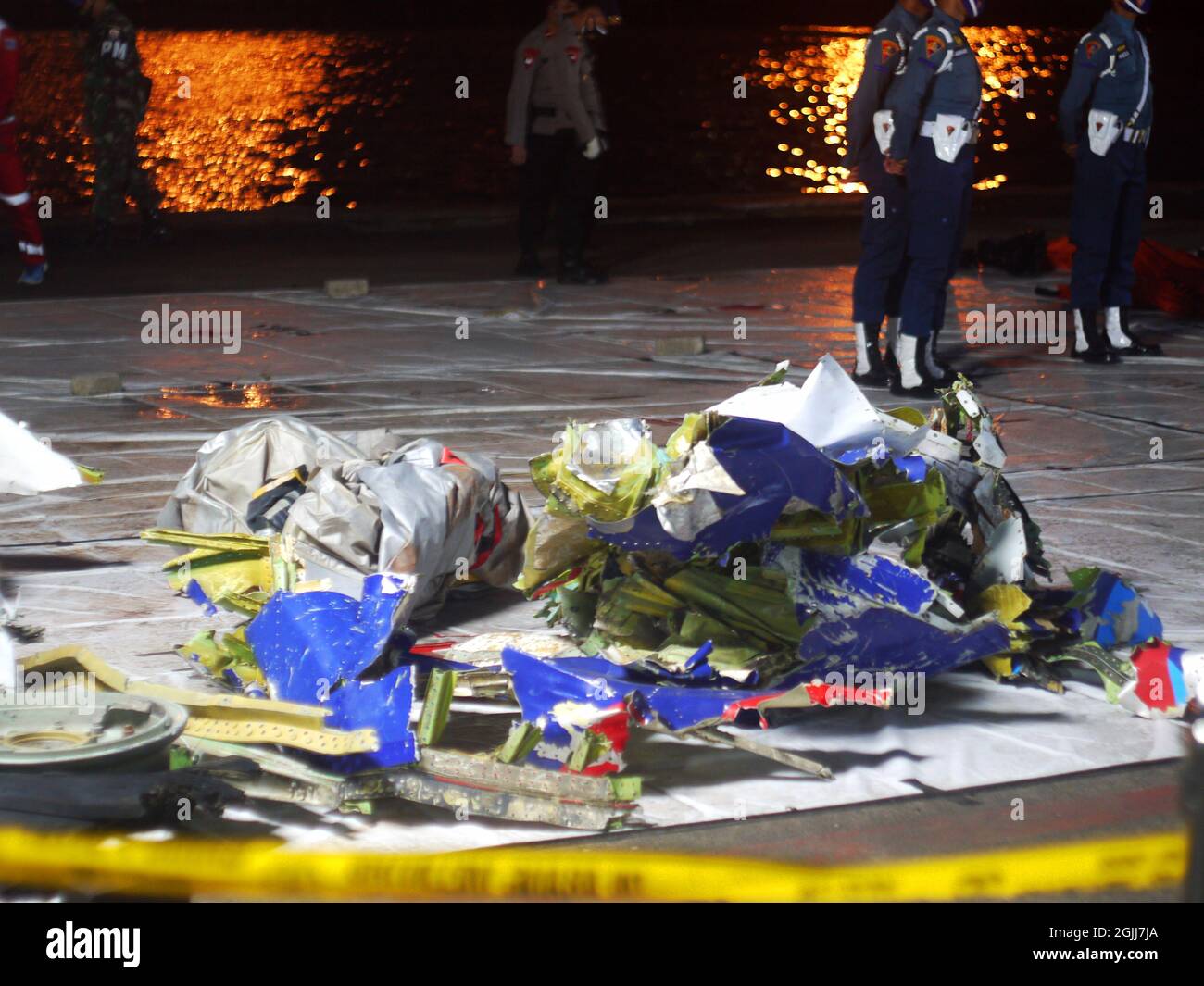 Evacuation for Victims and Body Parts of Sriwijaya Air SJ-182 Stock ...