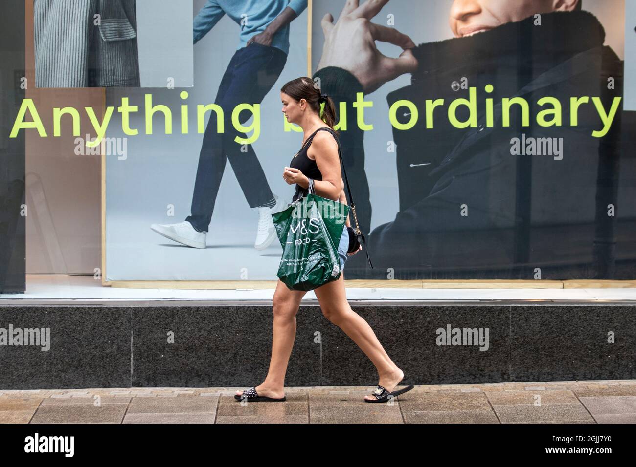 Anything but Ordinary, 'M&S' Preston, Lancashire. UK Weather 10 Sept ...