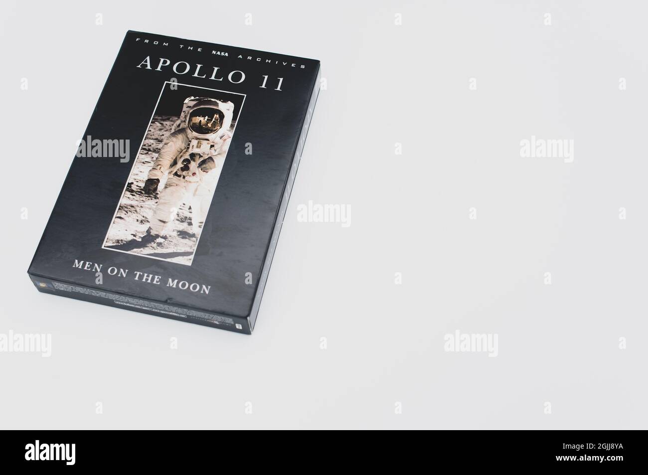 Apollo 11 moon landing documentary DVD media on a white background ...