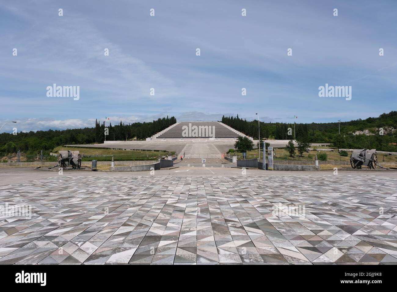 Redipuglia, Italy - May 28, 2021: Military shrine. It contains the ...
