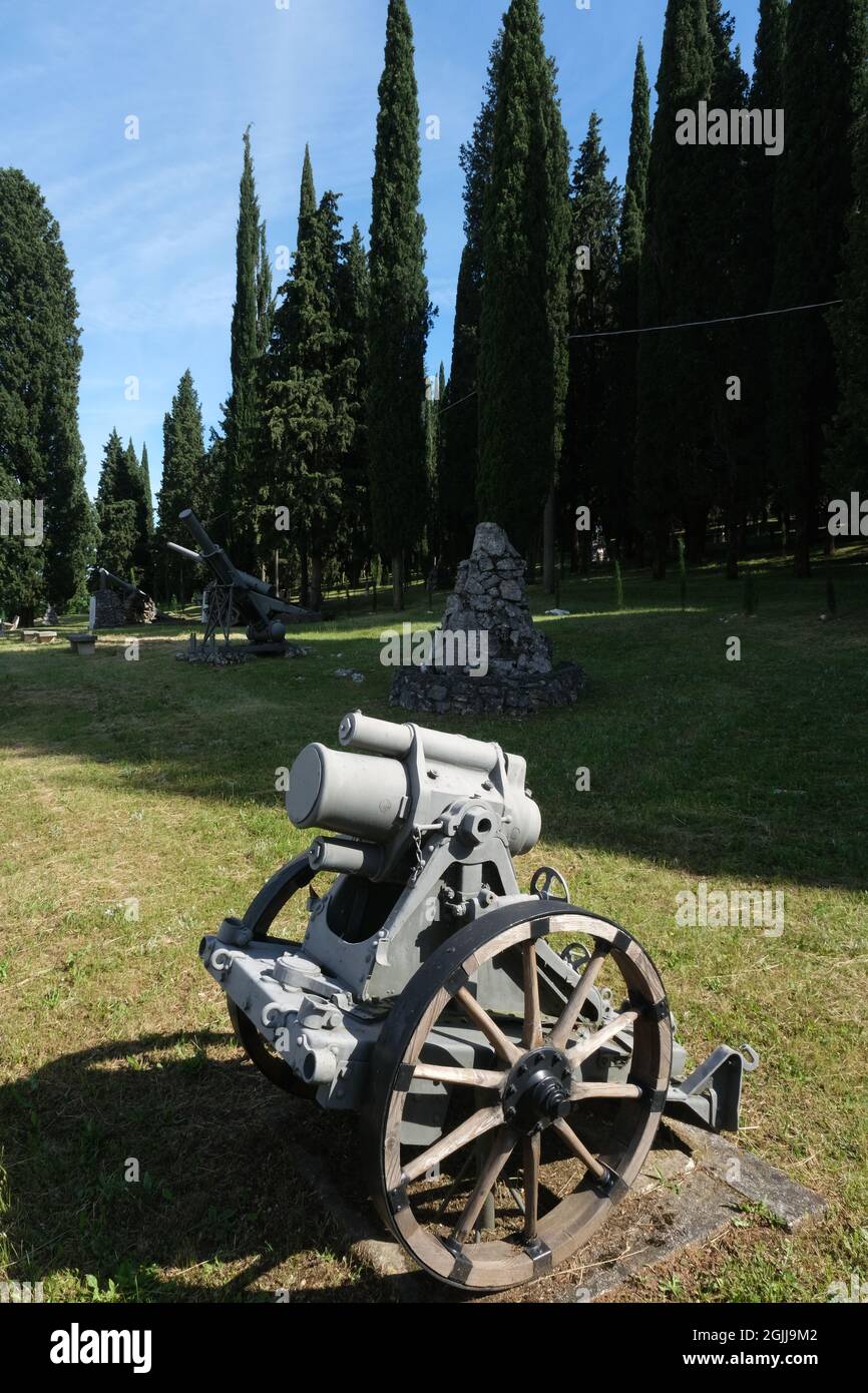 Redipuglia, Italy - May 28, 2021: Military shrine. It contains the ...