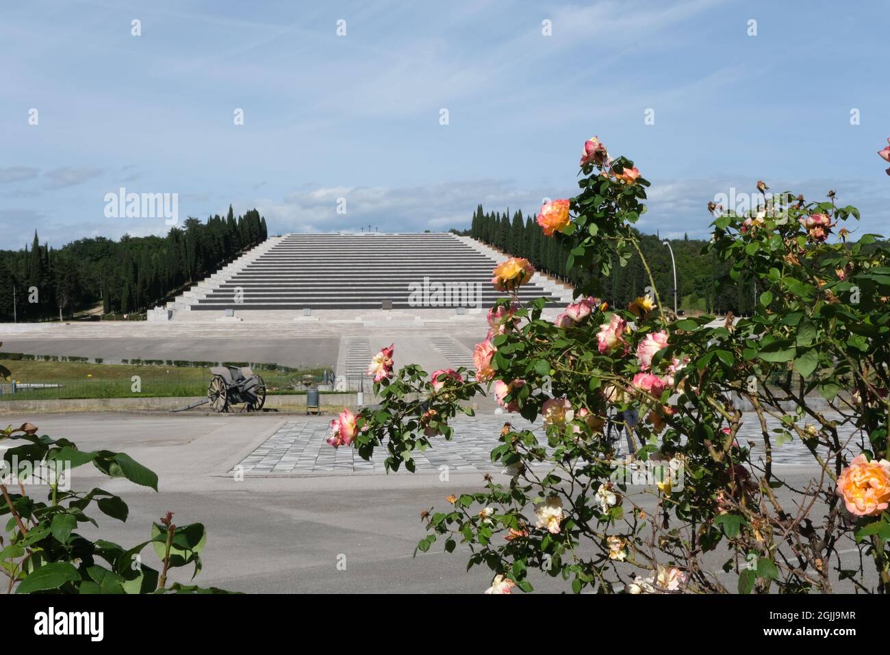 Redipuglia, Italy - May 28, 2021: Military shrine. It contains the ...
