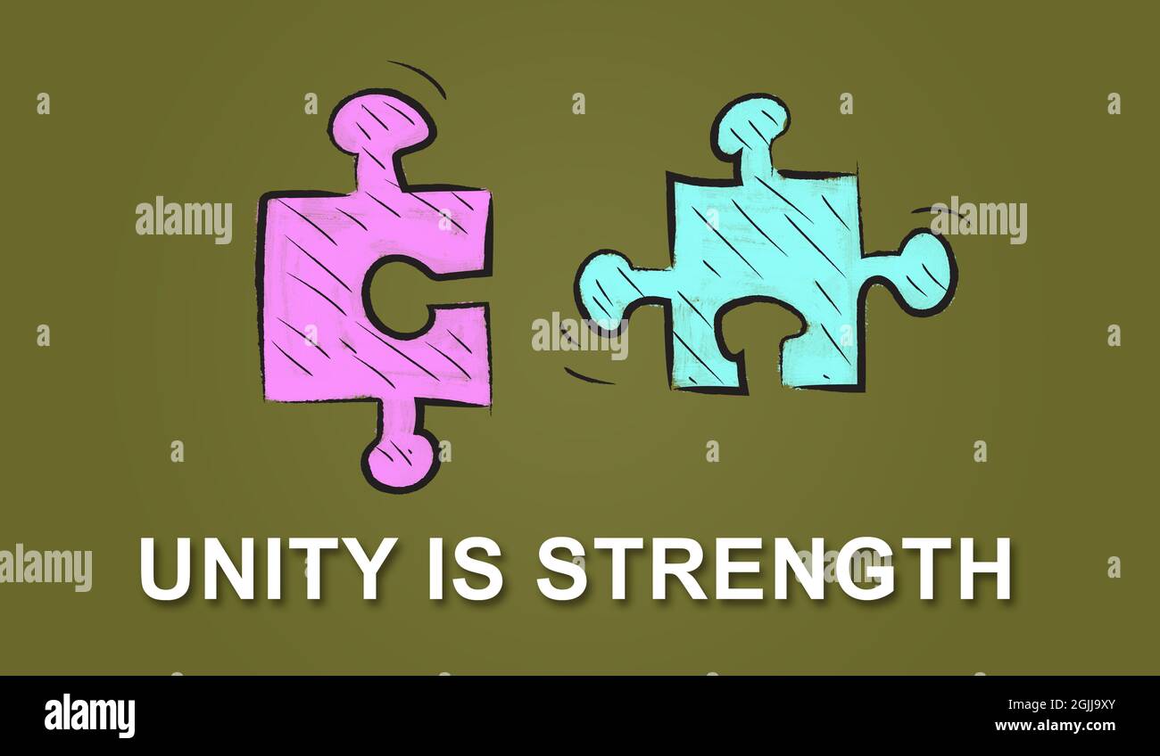 Illustration of an unity concept Stock Photo - Alamy