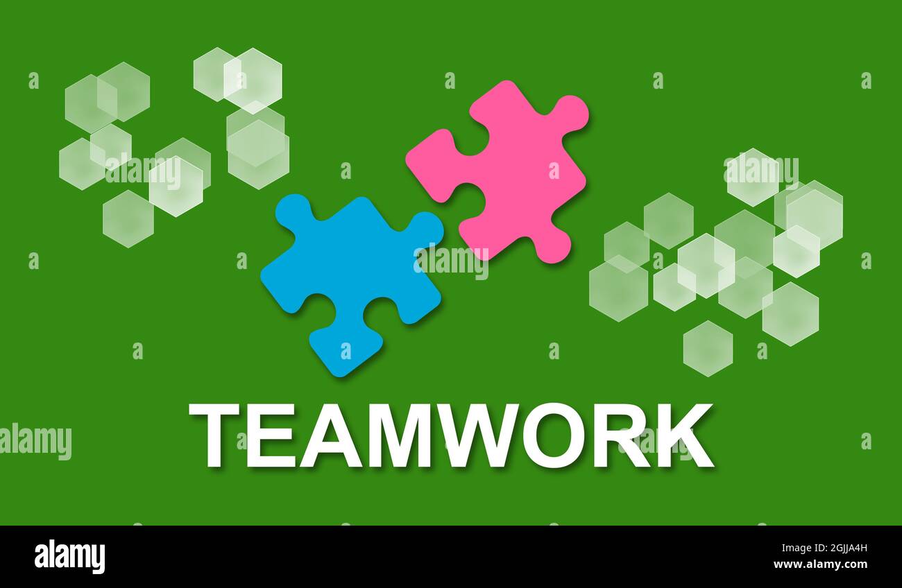 Illustration of a teamwork concept Stock Photo - Alamy