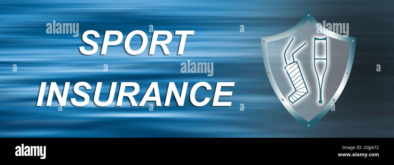 Illustration of a sport insurance concept Stock Photo - Alamy