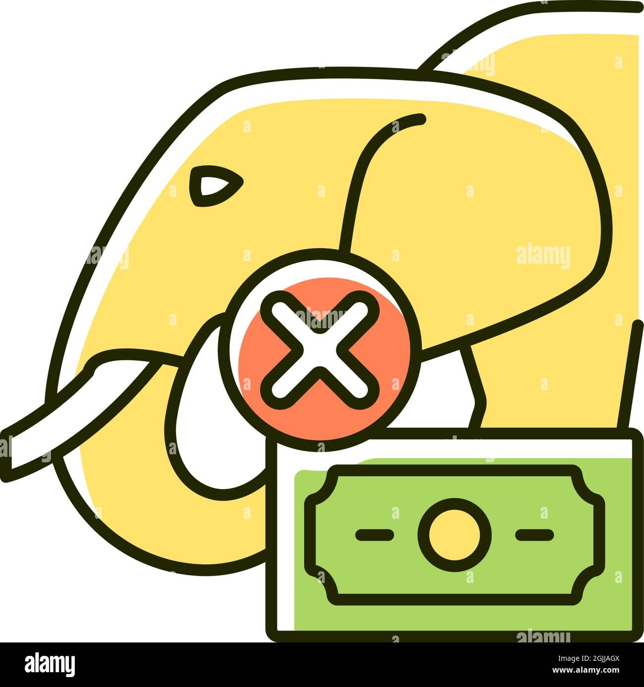 Illegal wildlife trade RGB color icon Stock Vector Image & Art - Alamy