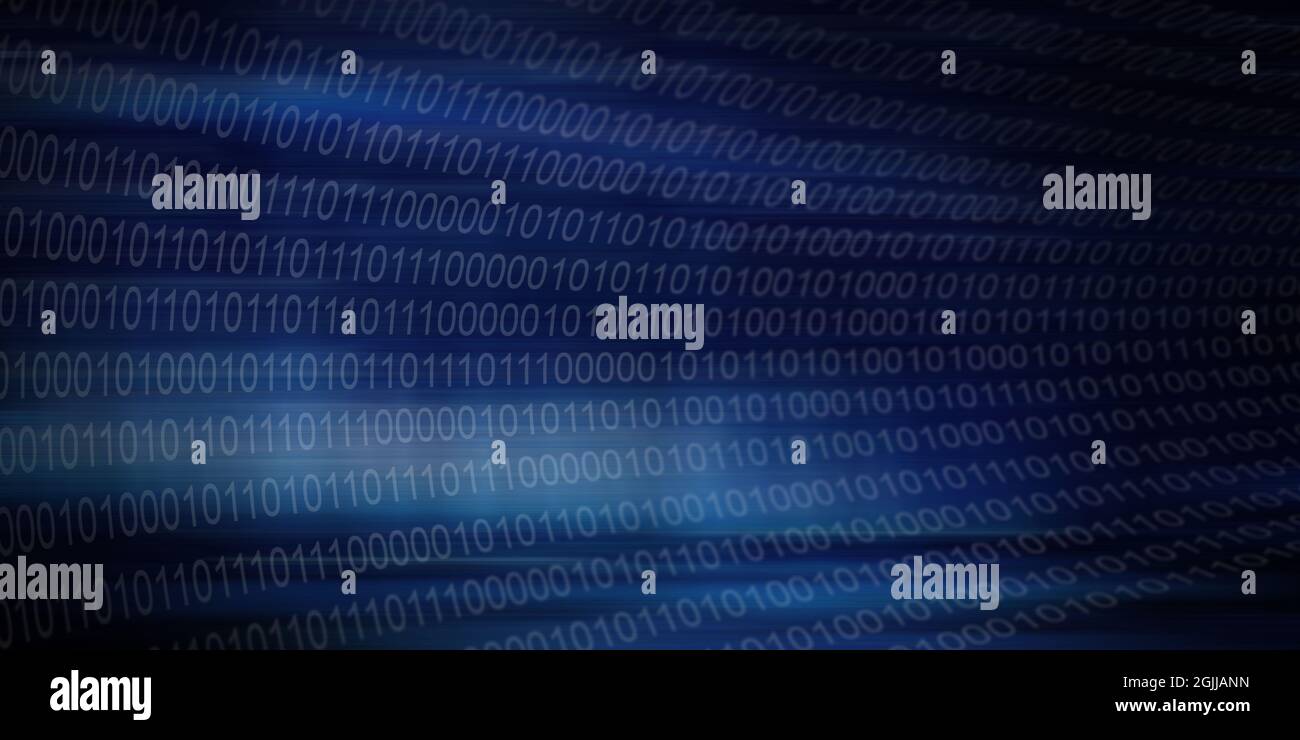 Abstract technology background of binary code tunnel Stock Photo - Alamy