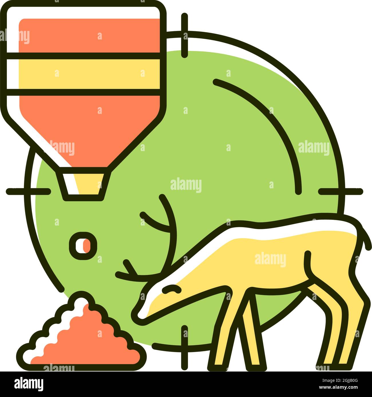 Bait hunting RGB color icon Stock Vector Image & Art - Alamy