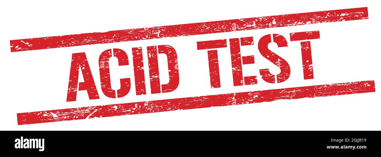 The acid test stamp hi-res stock photography and images - Alamy