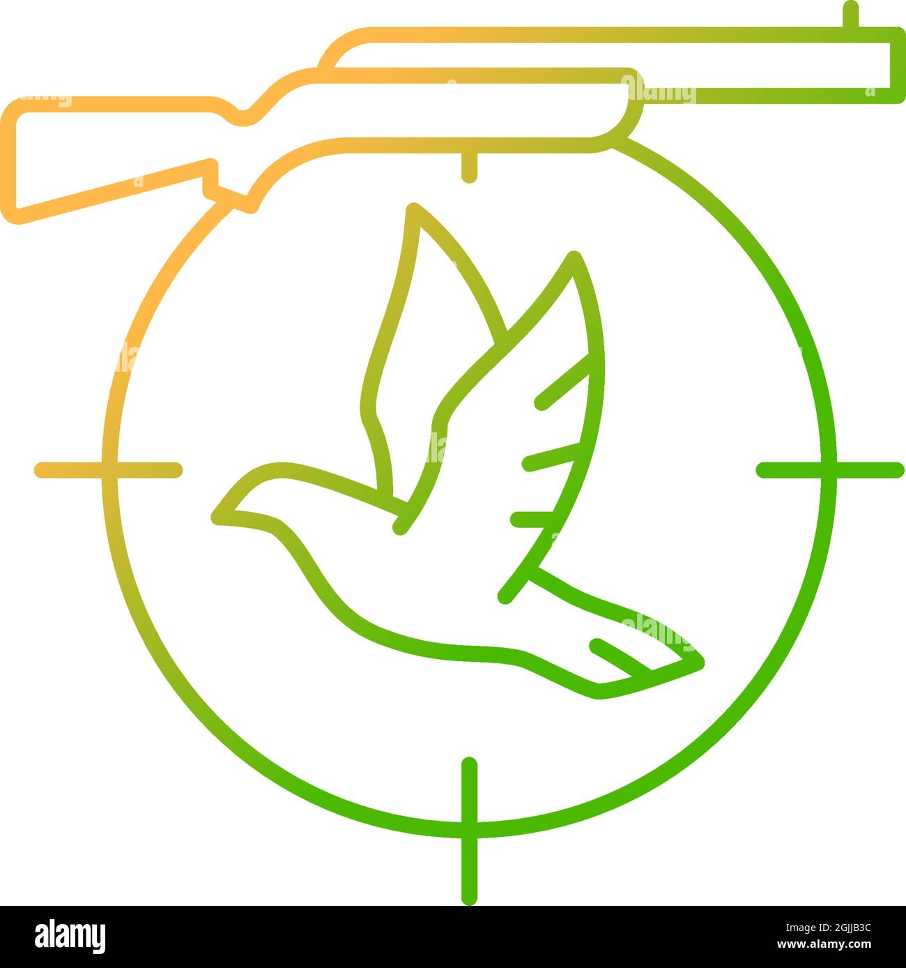 Pigeon shooting gradient linear vector icon Stock Vector Image & Art ... Pigeon shooting gradient linear vector icon Stock Vector Image & Art ...
