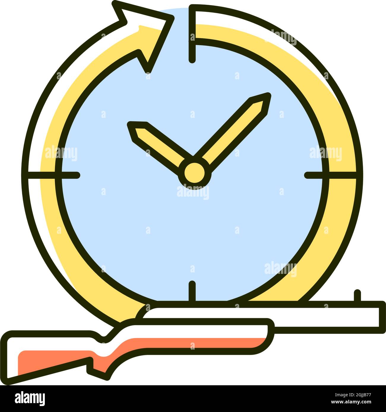 Hunter clock Stock Vector Images - Alamy