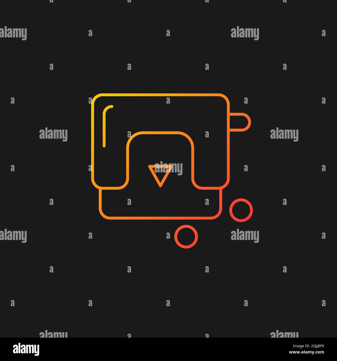 Hole-punch gradient vector icon for dark theme Stock Vector Image & Art - Alamy