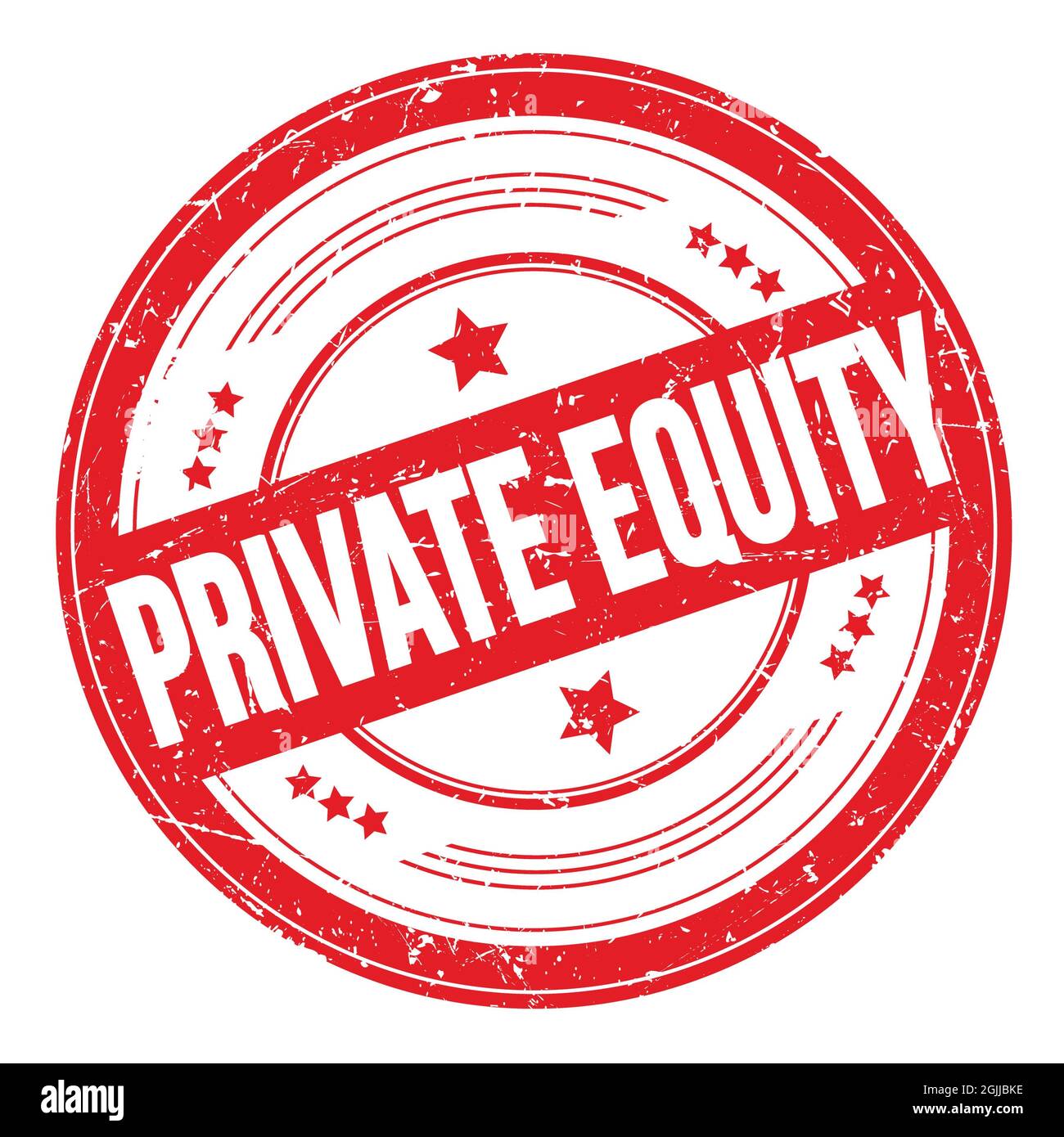 PRIVATE EQUITY text on red round grungy texture stamp Stock Photo - Alamy
