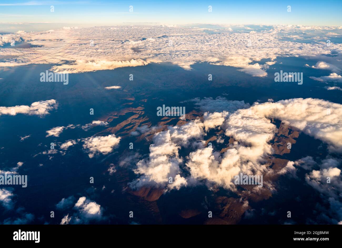 Aerial view of the Andes mountains in Peru Stock Photo - Alamy