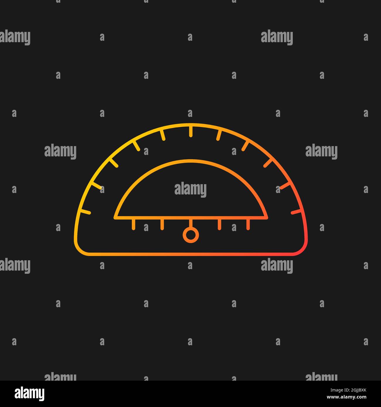 Protractor gradient vector icon for dark theme Stock Vector Image & Art ...