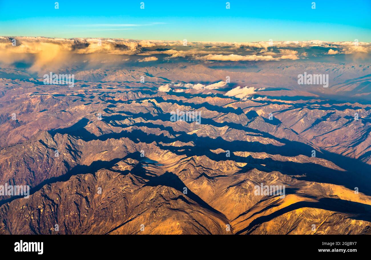 Aerial view of the Andes mountains in Peru Stock Photo - Alamy