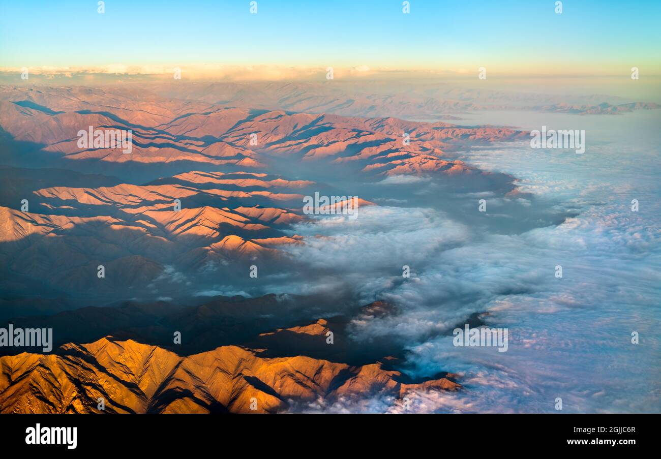 Aerial view of the Andes mountains in Peru Stock Photo - Alamy