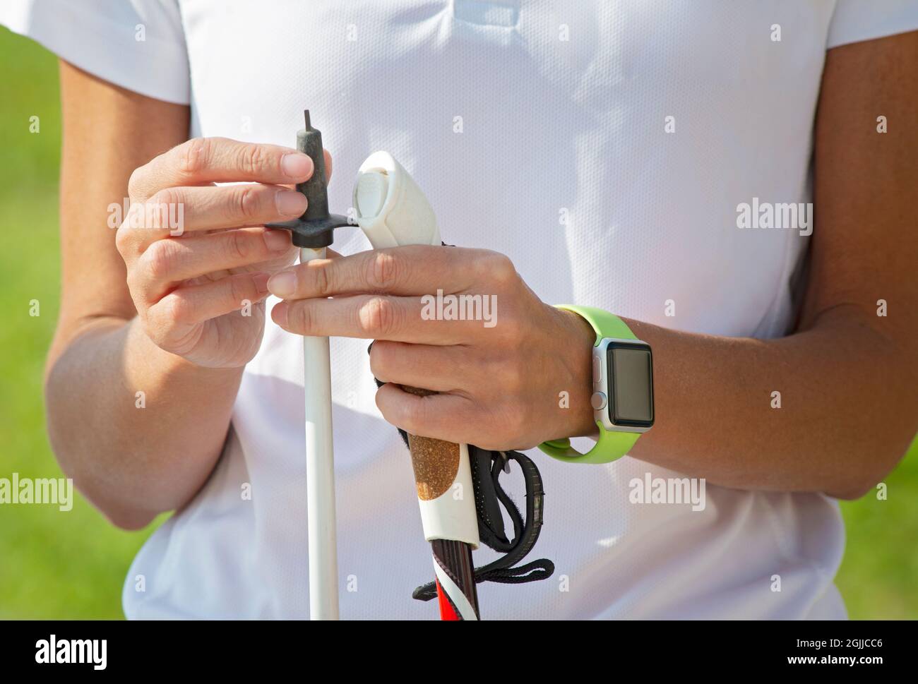 Walking stick hands hi-res stock photography and images - Alamy