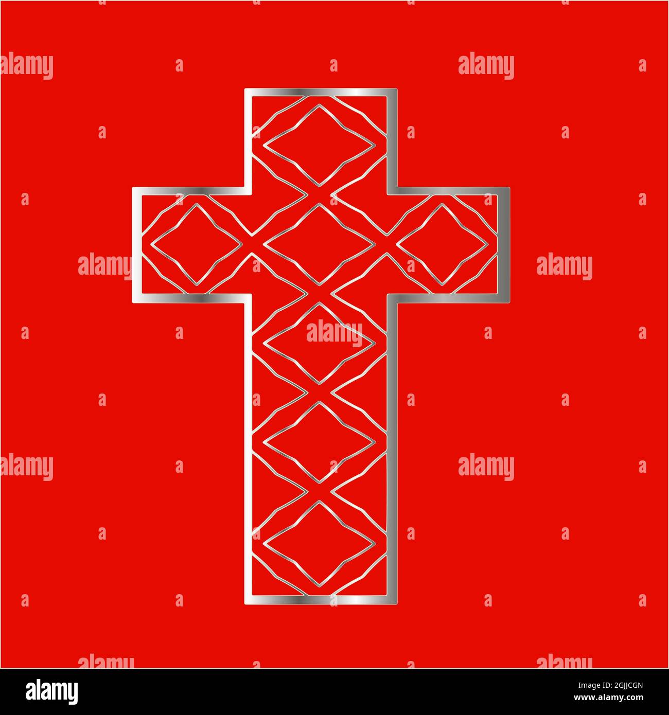 Cross patterns metal on Stock Vector Images - Alamy