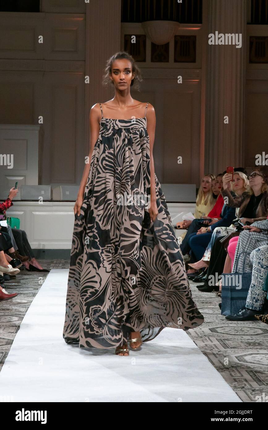 New York, US, 10/09/2021, Models walk the Frederick Anderson NYFW CFDA ...