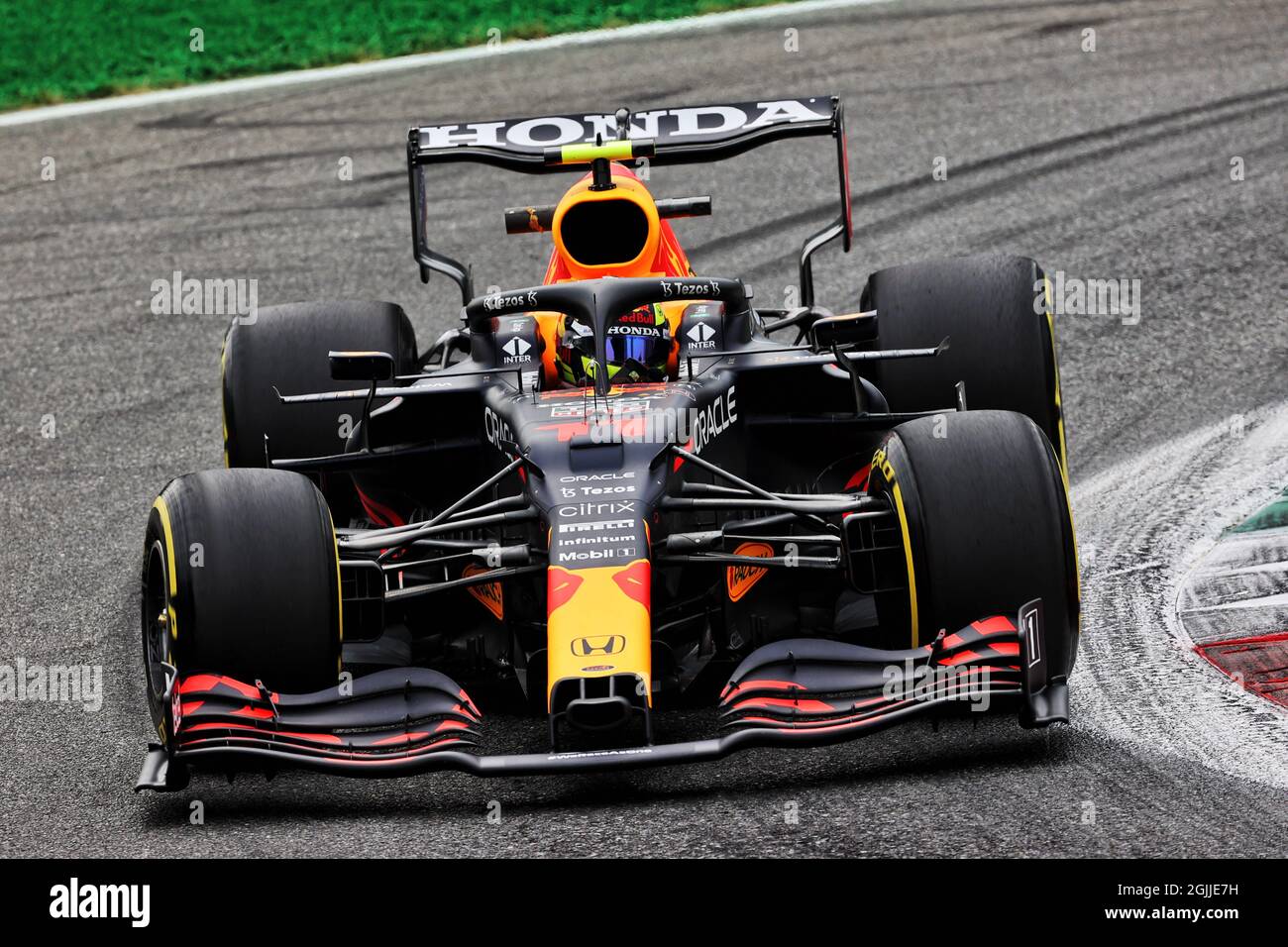Monza, Italy. 10th Sep, 2021. Sergio Perez (MEX) Red Bull Racing RB16B. 10.09.2021. Formula 1 ...
