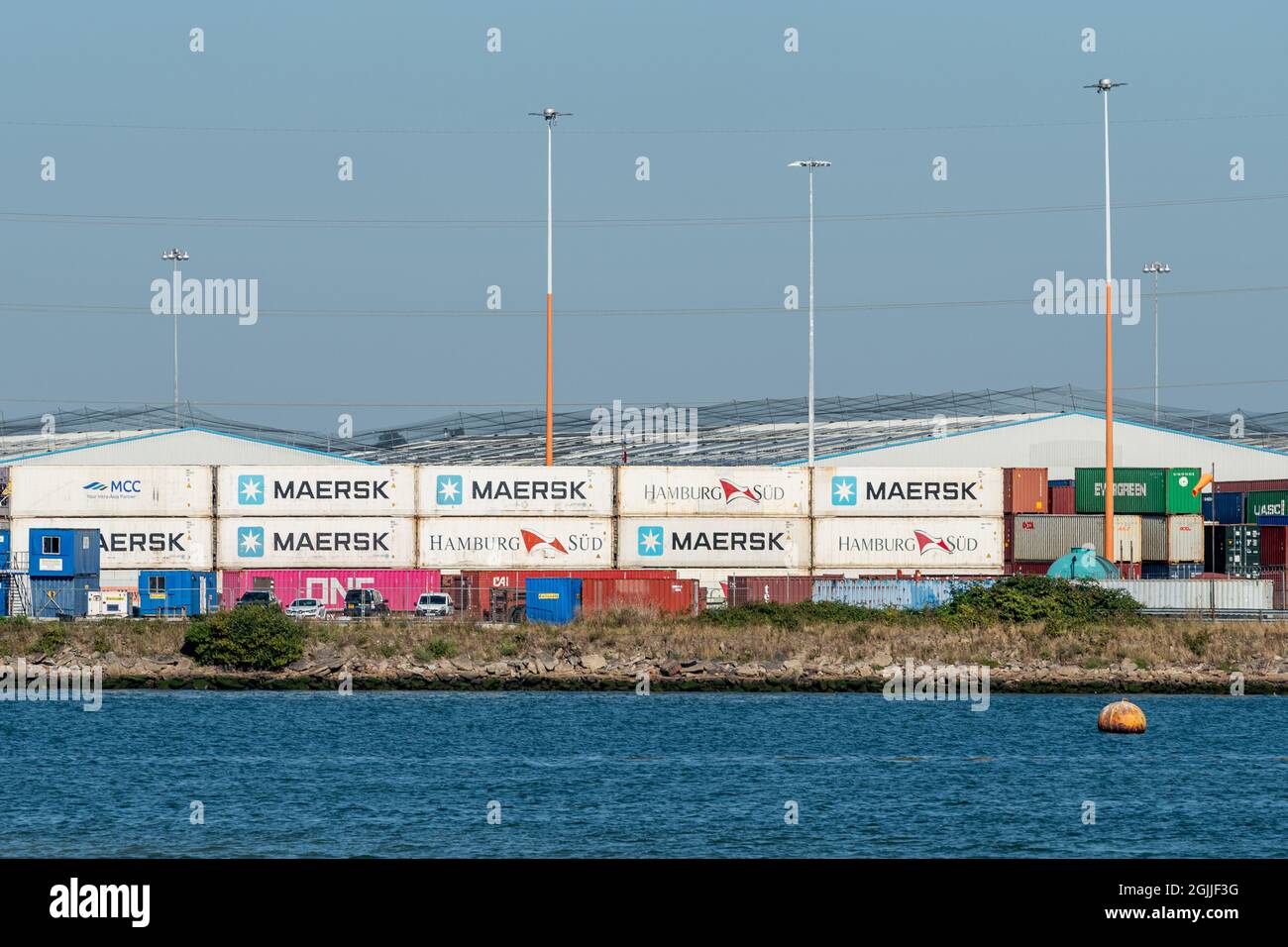 Port of Southampton (Southampton docks) in Hampshire, England, UK. View ...