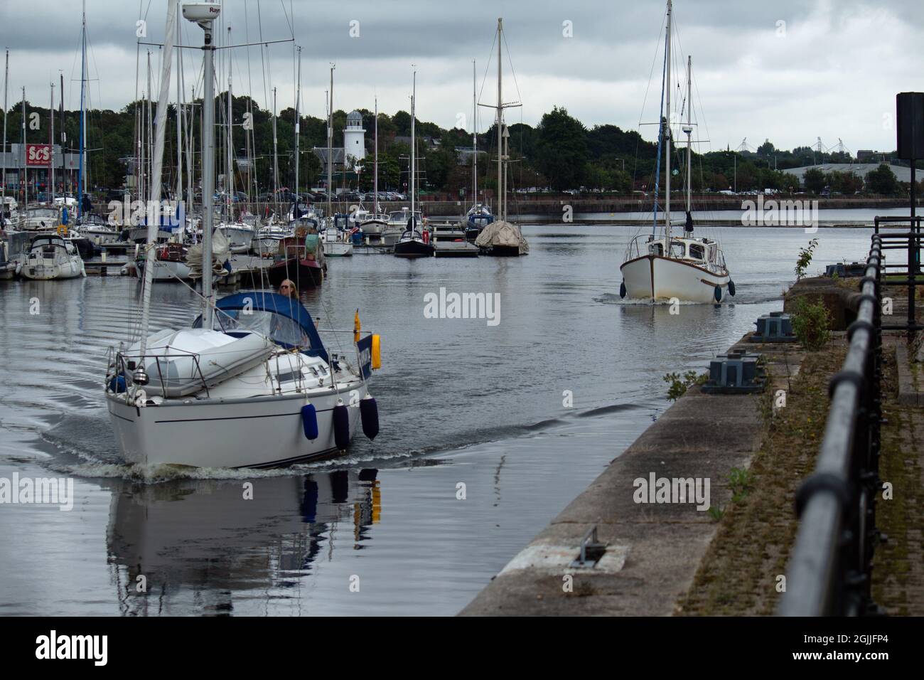 Aramanta & Sea Soldier Heading out of the Dock Stock Photo - Alamy