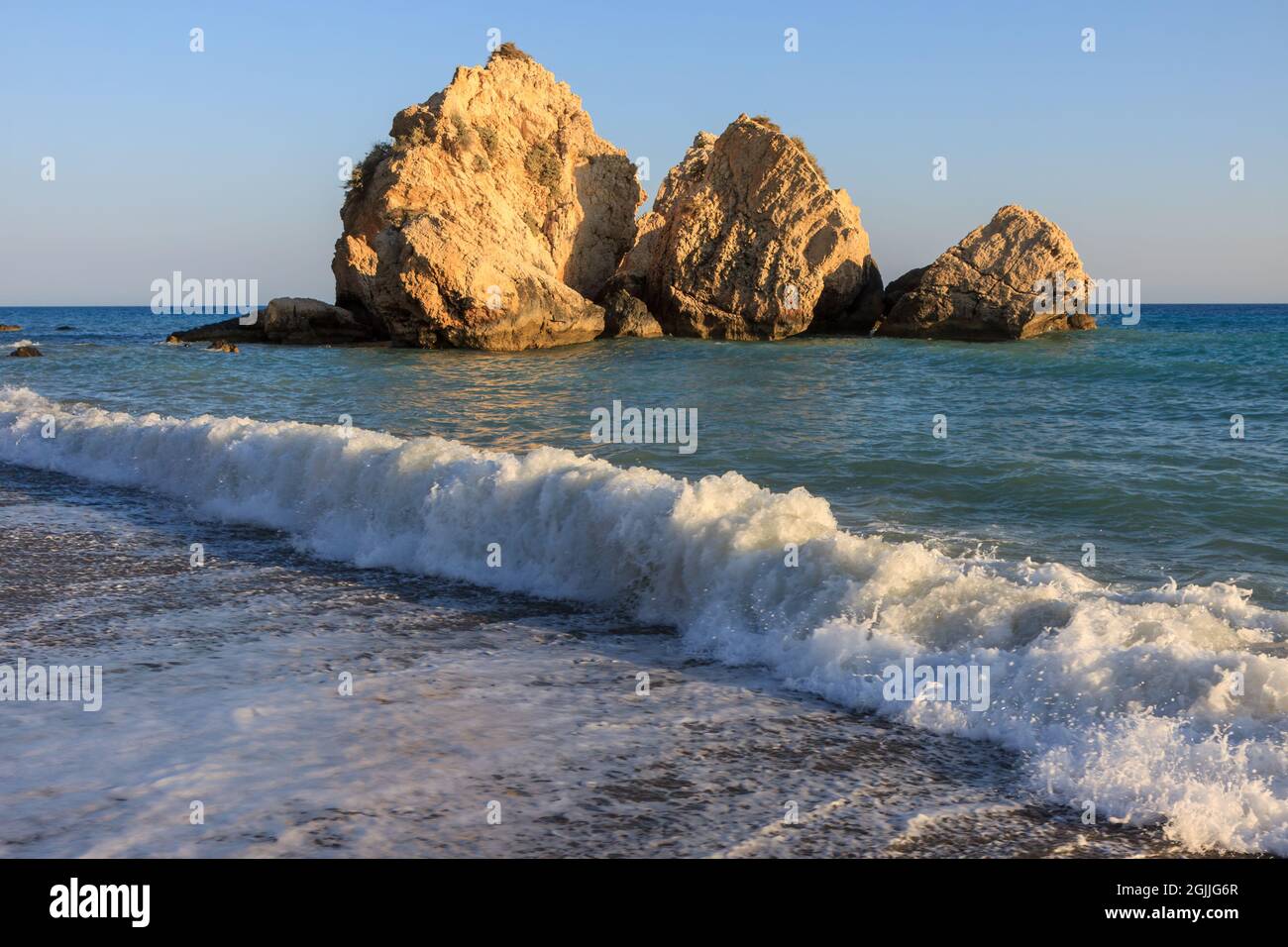 Large rocks off the coast of Cyprus Stock Photo - Alamy