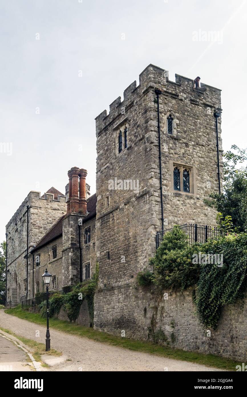 MAIDSTONE, KENT, UK - SEPTEMBER 6: View of old buildings in Maidstone ...