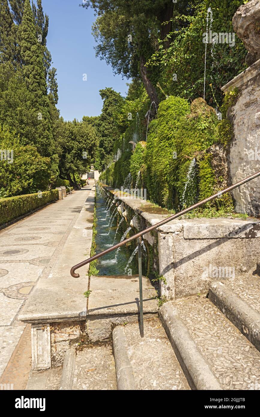 tivoli villa deste cento fontane altra vista 4 Stock Photo - Alamy