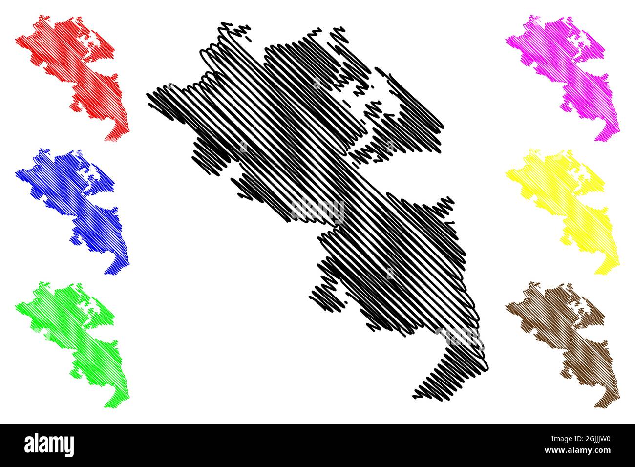 Vorpommern-Greifswald district (Federal Republic of Germany, rural ...