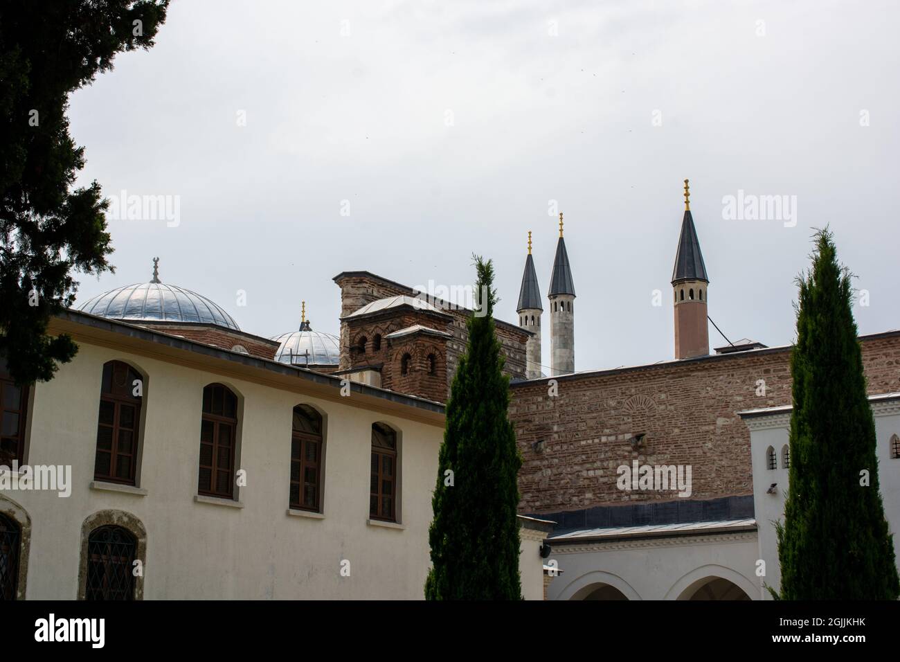 Cathedral of hagia sophia museum faith with cupolas, circle roof and ...