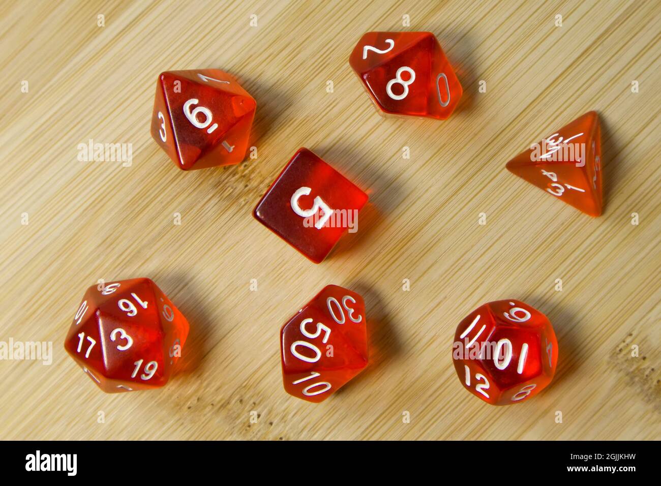 Set of dice for fantasy dnd and rpg tabletop games. Board game ...