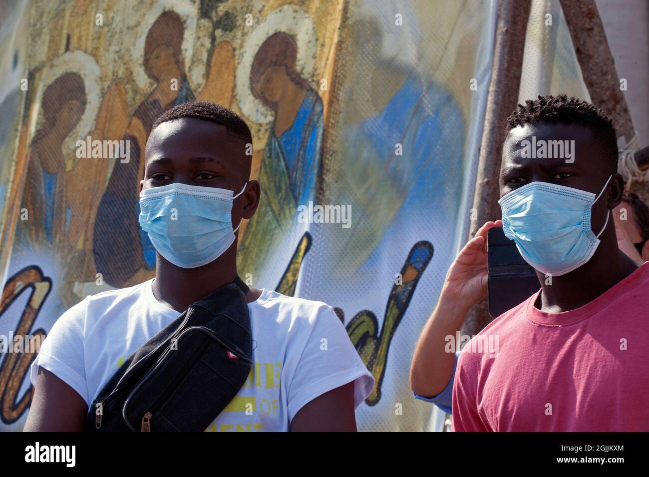 Rome, Italy. 10th Sep, 2021. September 10, 2021 : the puppet Amal ...