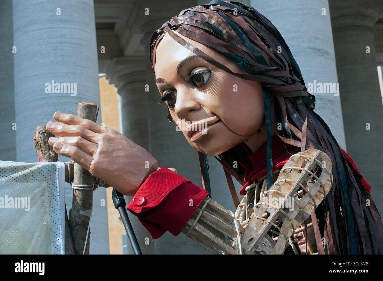 Rome, Italy. 10th Sep, 2021. September 10, 2021 : the puppet Amal ...