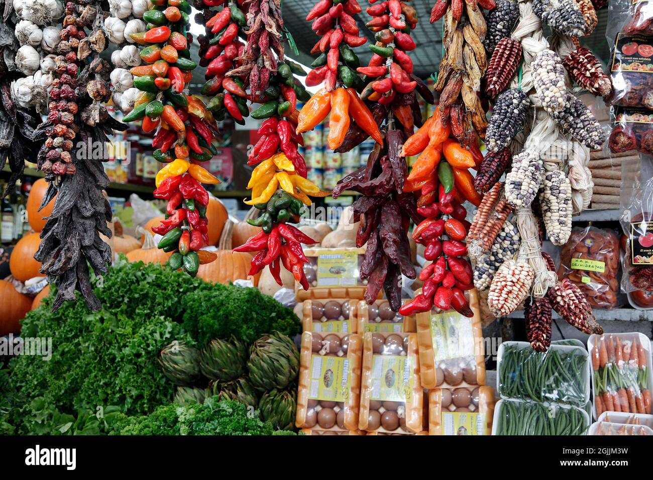 food at Mercado Surquillo, Lima Peru Stock Photo - Alamy