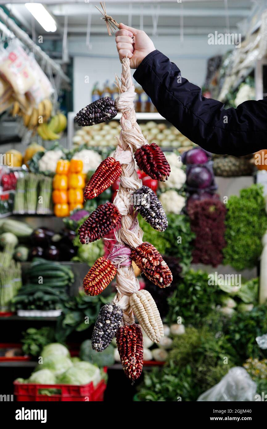 food at Mercado Surquillo, Lima Peru Stock Photo - Alamy