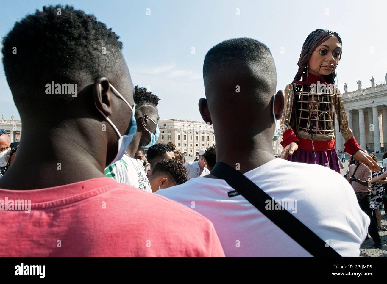 Rome, Italy. 10th Sep, 2021. September 10, 2021 : the puppet Amal ...