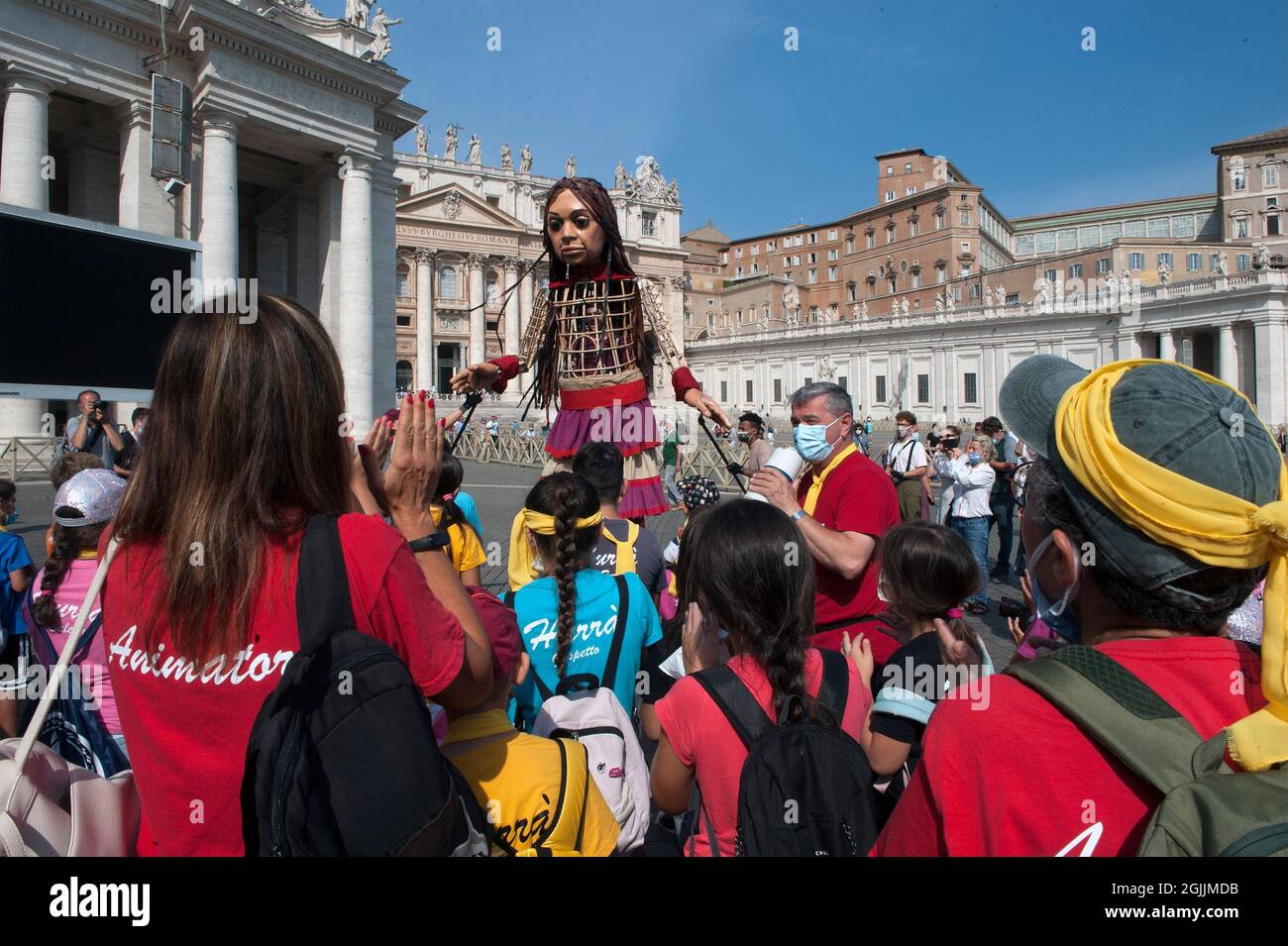 Rome, Italy. 10th Sep, 2021. September 10, 2021 : the puppet Amal ...