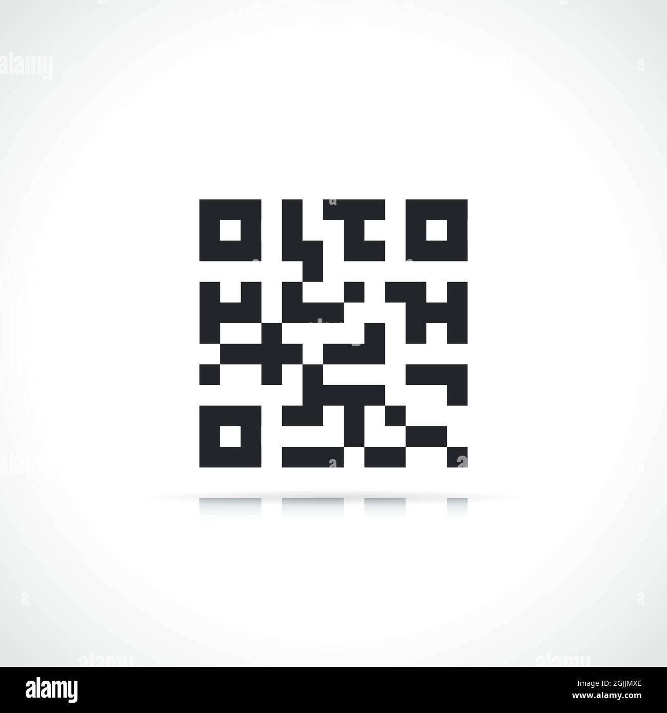 qr code black illustration isolated simple design Stock Vector Image ...